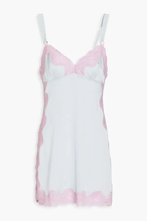 Stella McCartney Lacetrimmed Stretchsilk Chemise