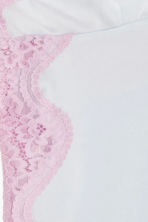 Stella McCartney Lacetrimmed Stretchsilk Chemise