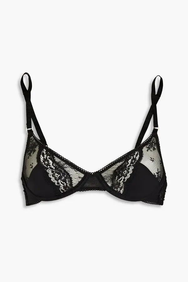 Stella McCartney Lace Underwired Bra - Black