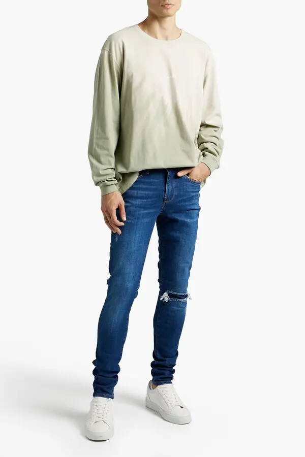 FRAME Jagger Skinny Fit Distressed Jeans