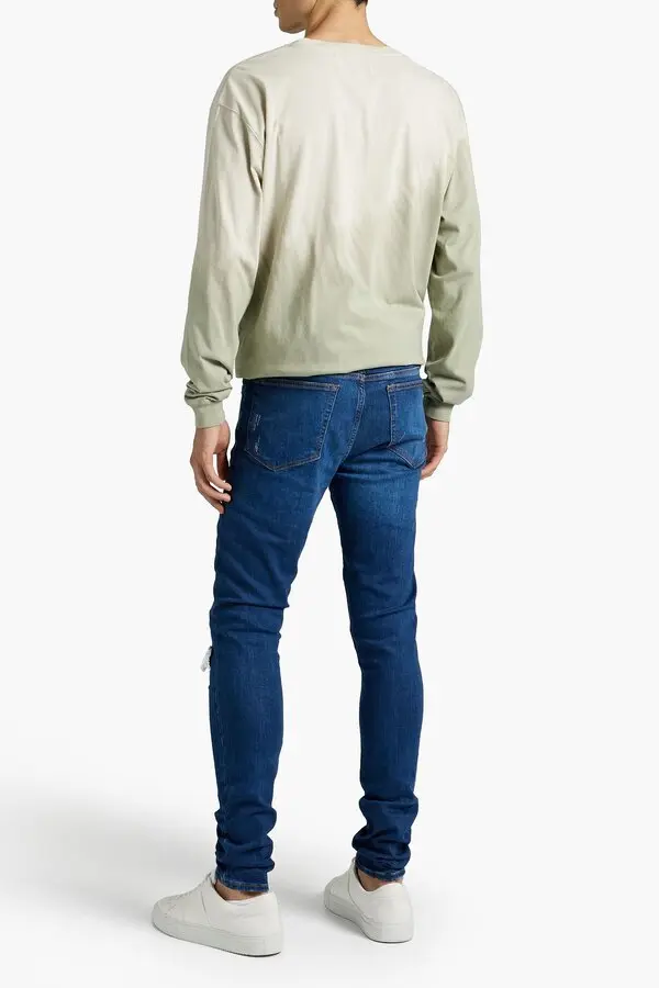 FRAME Jagger Skinny Fit Distressed Jeans