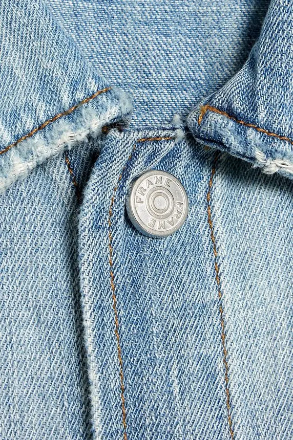 FRAME Distressed Denim Shirt