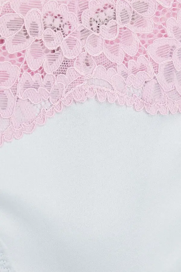 Stella McCartney Lacetrimmed Stretchsilk Satin Lowrise Thong