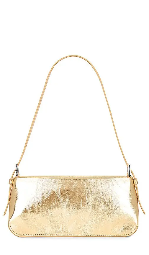 By Far Dulce Shoulder Bag In Metallic Gold