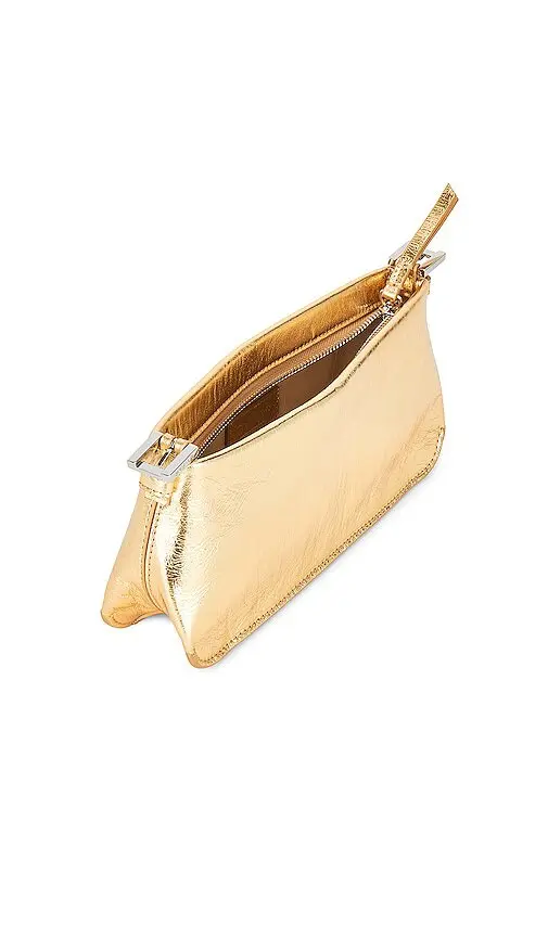 By Far Dulce Shoulder Bag In Metallic Gold