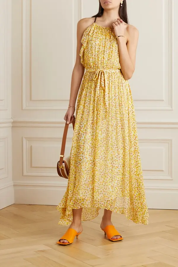 jason wu chiffon dress JASON WU COLLECTION Paneled Silk-chiffon Maxi Dress - Women - Light blue Dresses