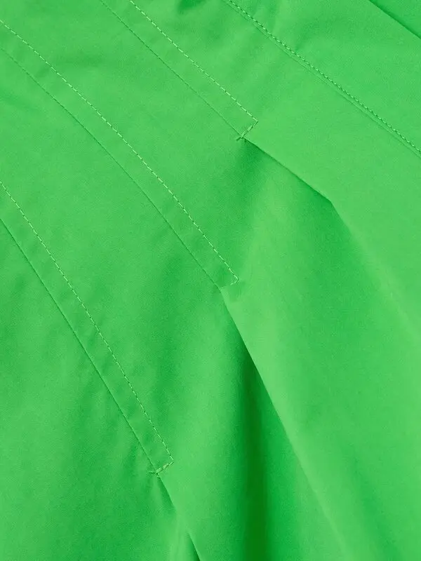 Simkhai Jazz Pleated Cotton-blend Poplin Midi Shirt Dress - Green
