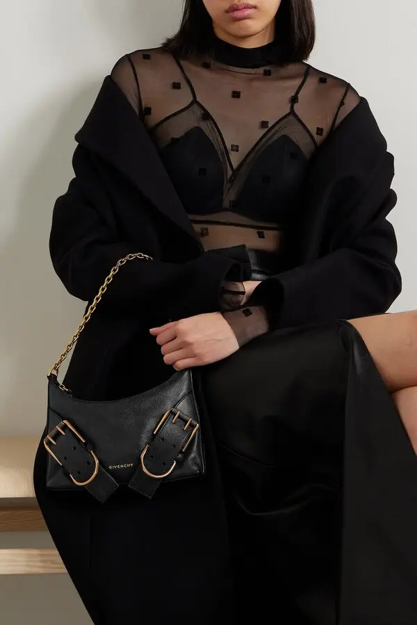 Givenchy Voyou Mini Textured-leather Shoulder Bag