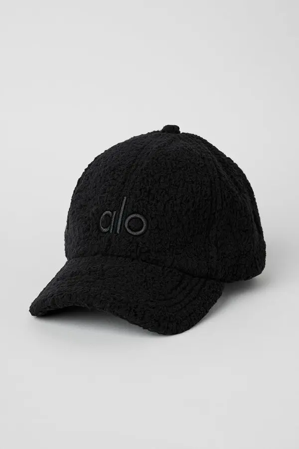Alo Yoga Micro Sherpa Off Duty Cap - Black