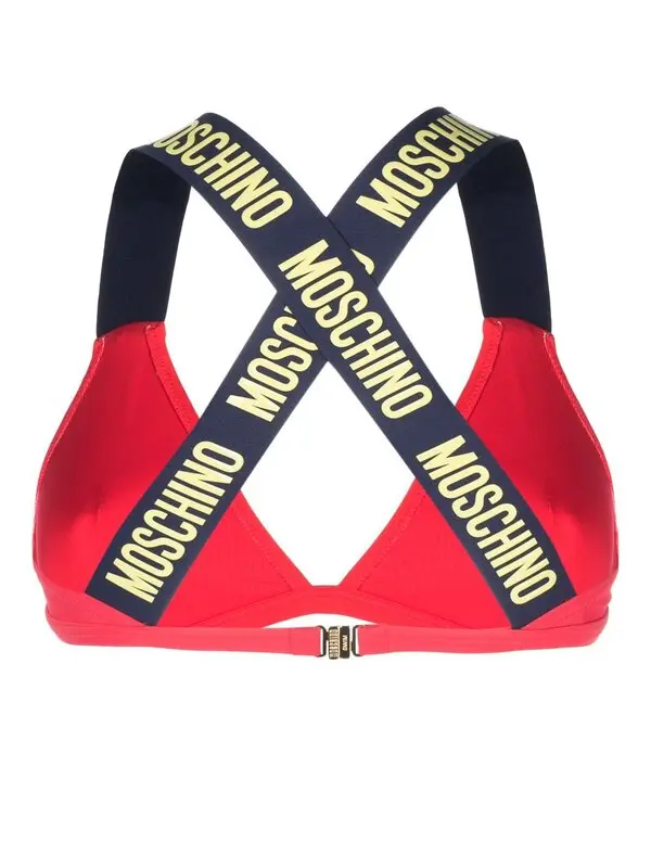 Moschino Embossed Bikini Top