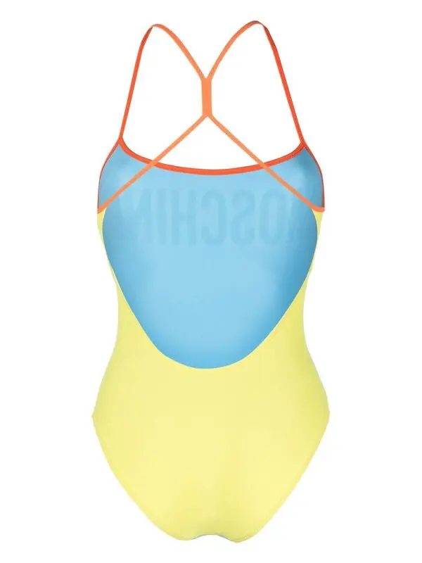 Moschino Logo-print Crossed-straps Swimsuit - 1305