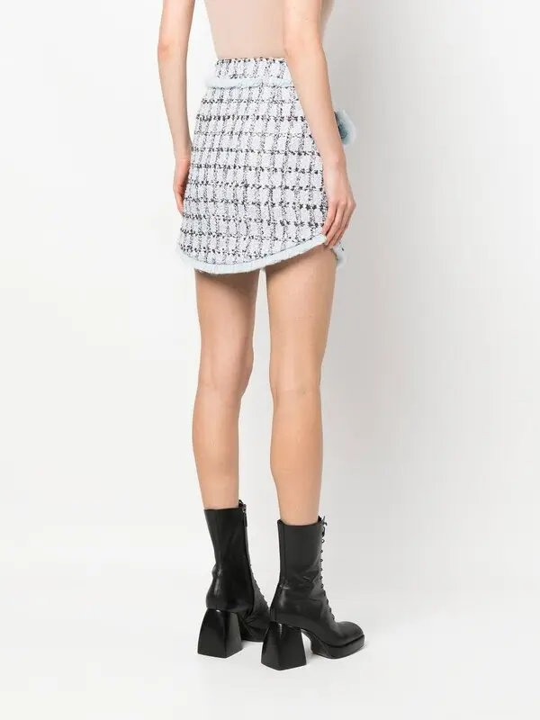 Philipp Plein Tweed Mini Skirt