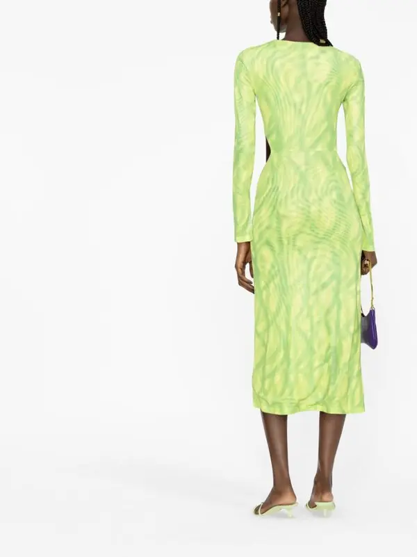 ROTATE BY BIRGER CHRISTENSEN Cut-out Ruched Dress