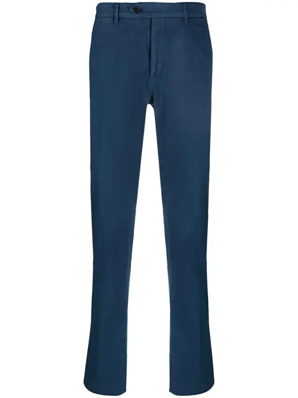 LARDINI Straight-leg Tailored Trousers - Blue