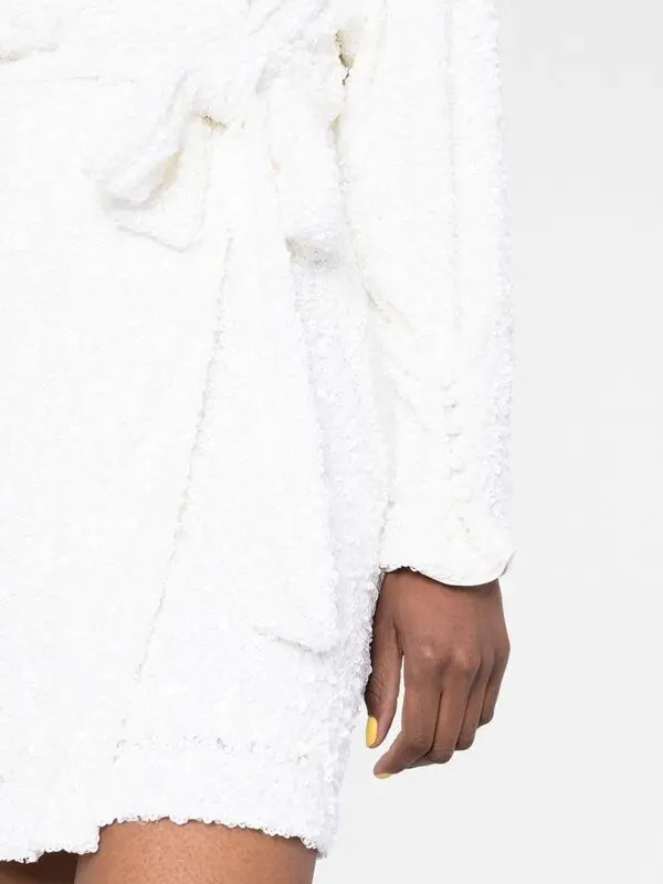 ROTATE BY BIRGER CHRISTENSEN Samantha Sequin Dress - White