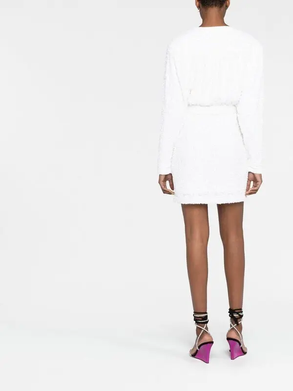 ROTATE BY BIRGER CHRISTENSEN Samantha Sequin Dress - White