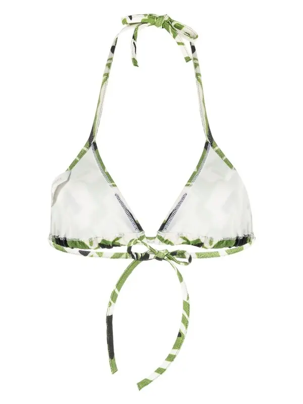 Palm Angels Hibiscus Triangle Bikini Top