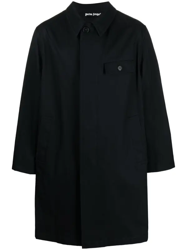 Palm Angels Logo-print Cotton Coat