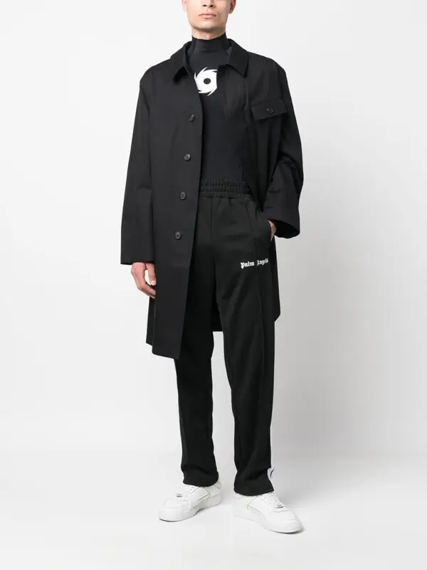 Palm Angels Logo-print Cotton Coat