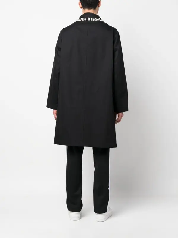Palm Angels Logo-print Cotton Coat