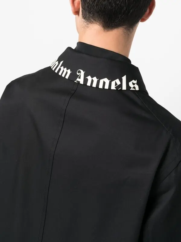 Palm Angels Logo-print Cotton Coat