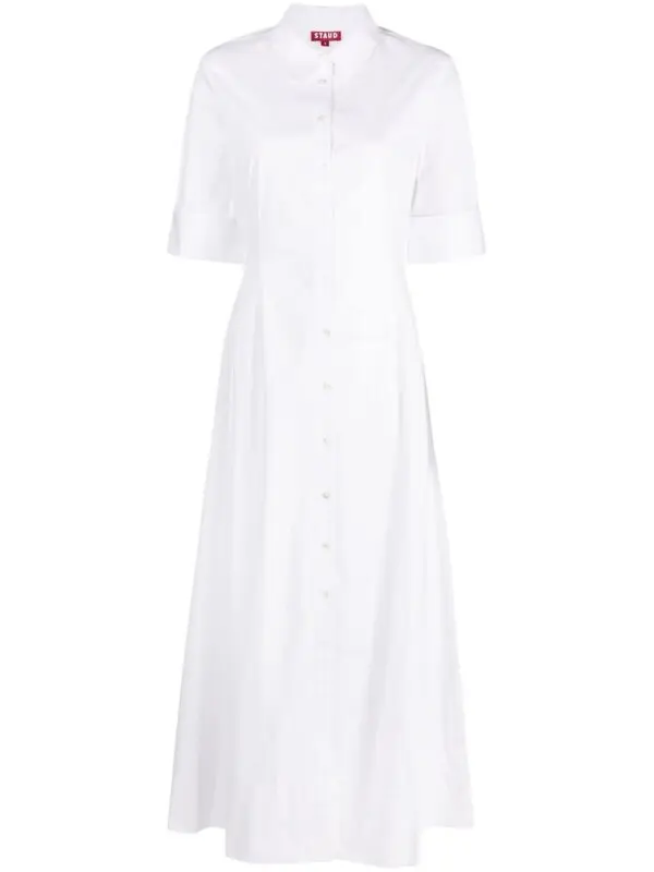 Staud Joan Button-down Shirt Dress