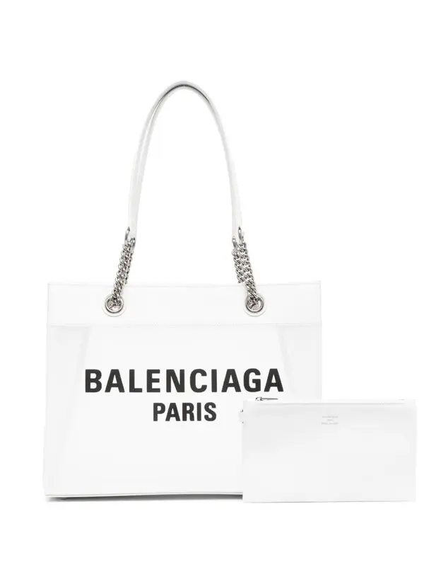 Balenciaga Duty Free Medium Tote Bag - White