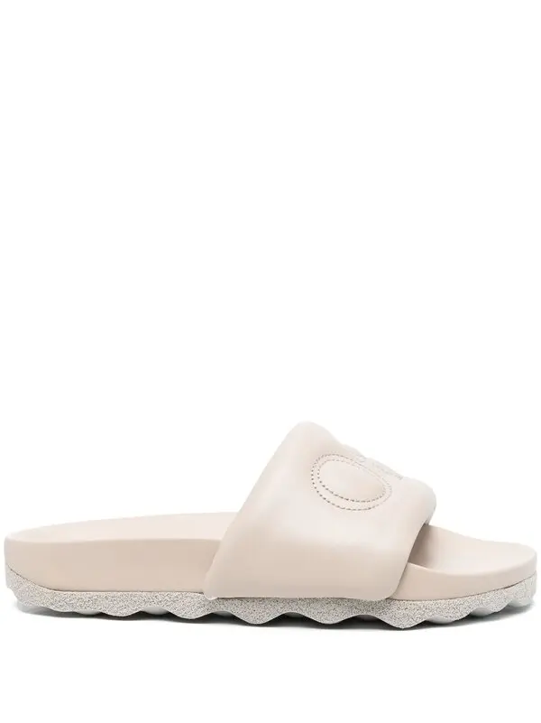 Off-White Logo Embroidered Slides