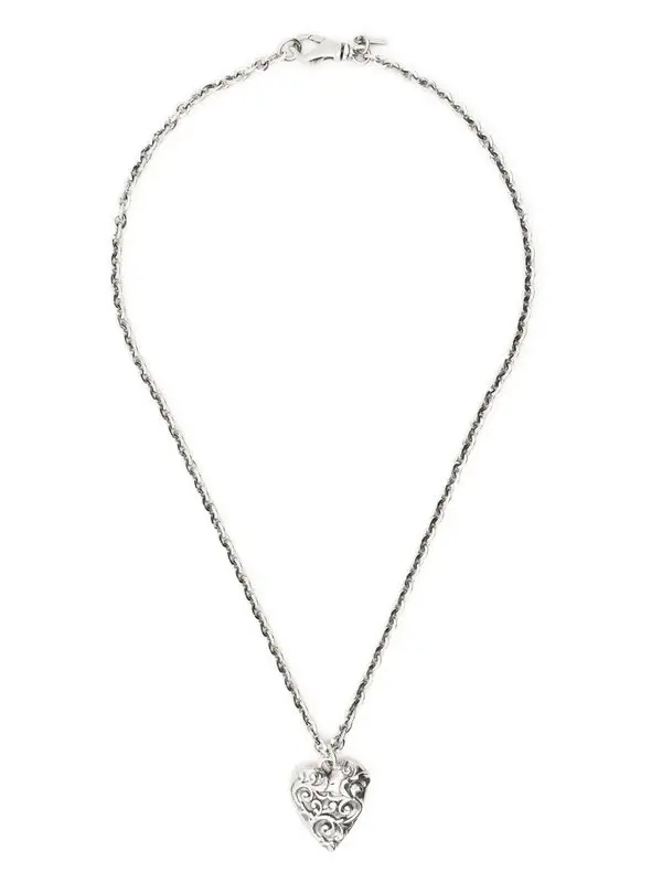 Emanuele Bicocchi Arabesque Heart Pendant Necklace