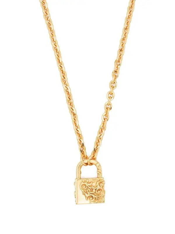 Emanuele Bicocchi Padlock Pendant Necklace - Gold