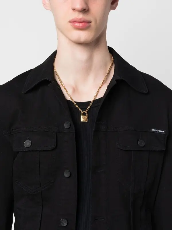Emanuele Bicocchi Padlock Pendant Necklace