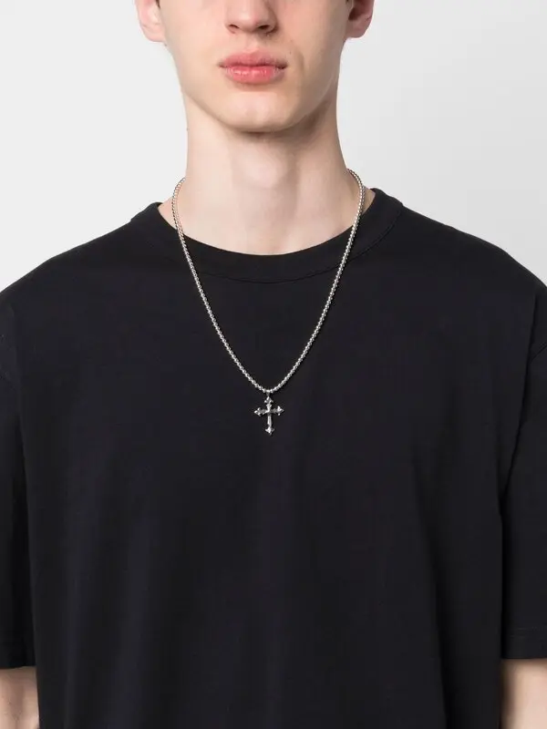 Emanuele Bicocchi Fleury Cross Beaded Necklace