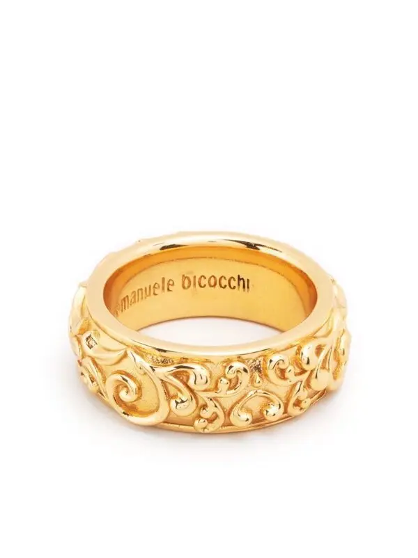 Emanuele Bicocchi Arabesque Band Ring - Gold