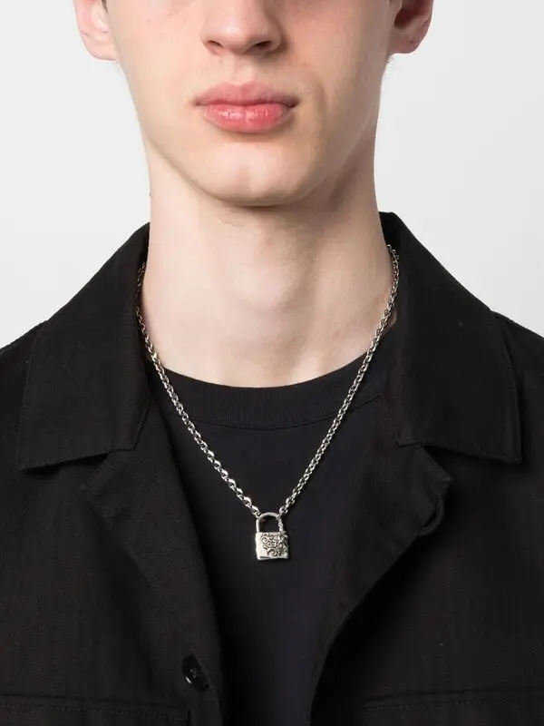 Emanuele Bicocchi Arabesque Padlock Necklace