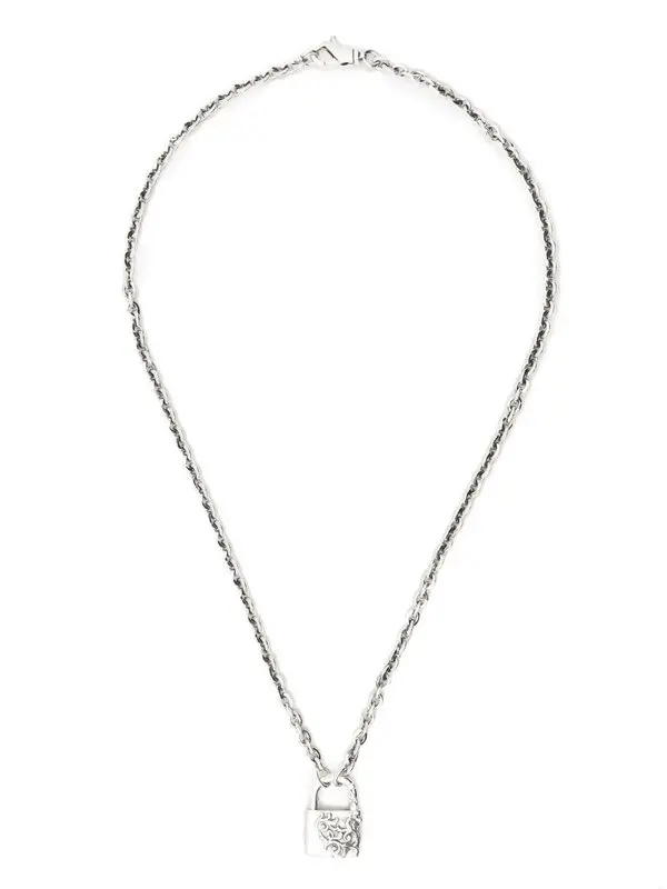 Emanuele Bicocchi Arabesque Padlock Necklace