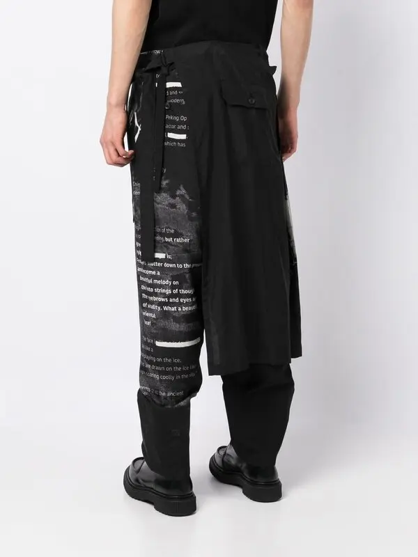 Yohji Yamamoto Overlapping-panel Trousers