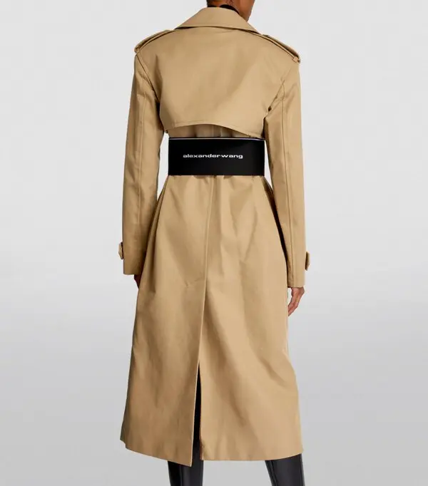 Alexander Wang Logo-detail Trench Coat