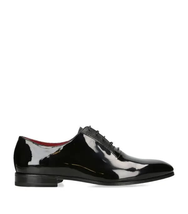 FERRAGAMO Patent Gianbattista Oxford Shoes