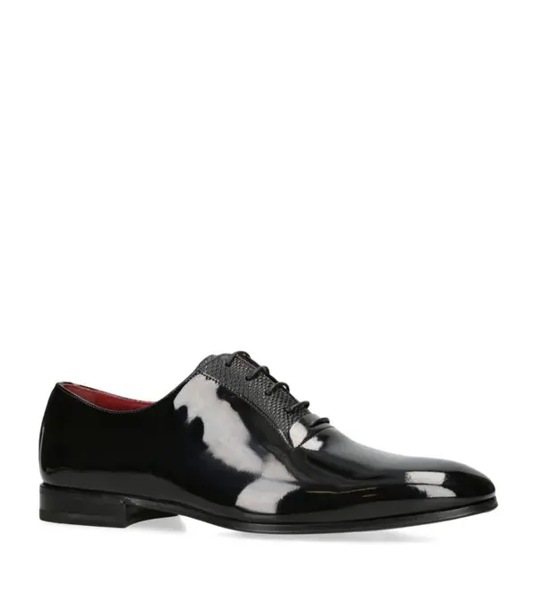 FERRAGAMO Patent Gianbattista Oxford Shoes