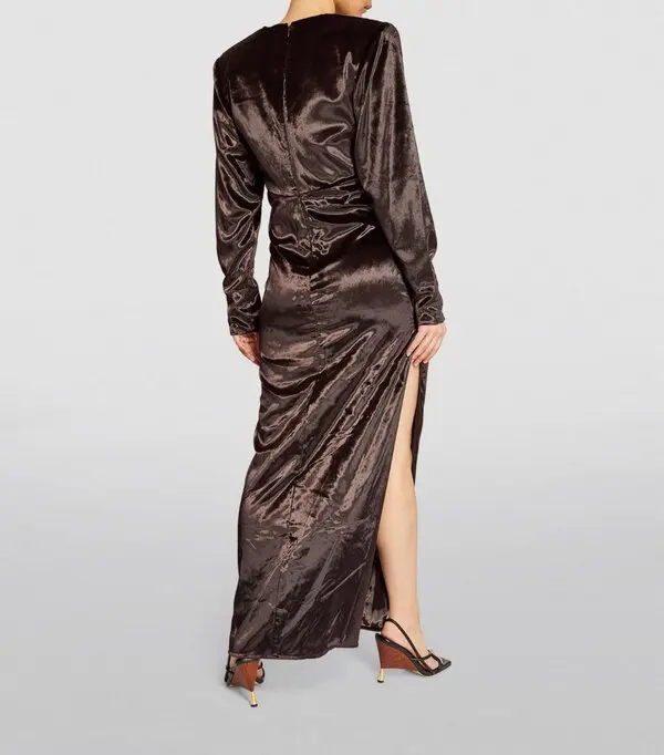 camilla and marc brown dress Hire Camilla and Marc Annalise Maxi Dress Size 6,8,10,14 – lonedresshire main image 1