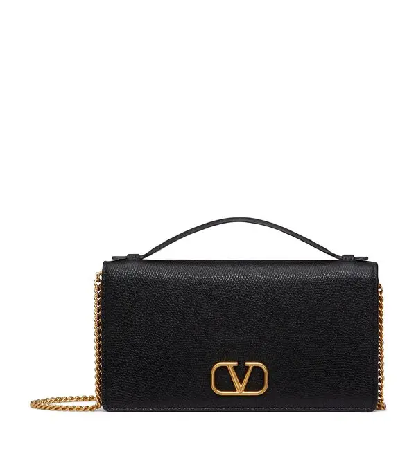 Valentino Garavani - Valentino Garavani Leather Wallet On Chain