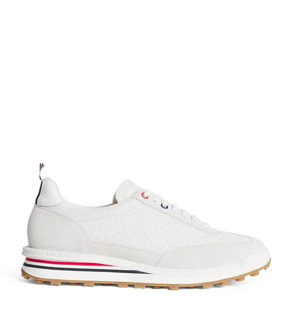 Thom Browne Suede-trim Tricolour Sneakers