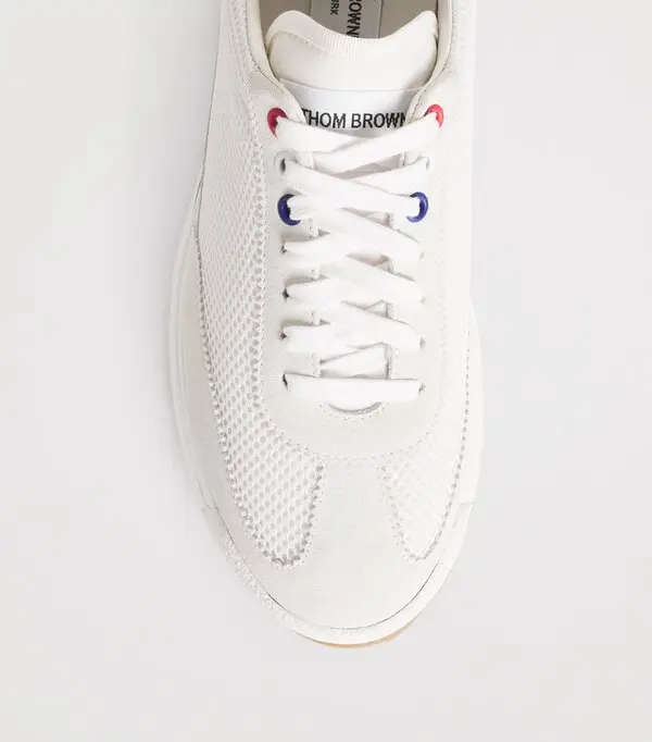 Thom Browne Suede-trim Tricolour Sneakers