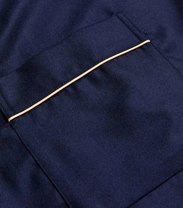 Derek Rose Cashmere-silk Piped Robe