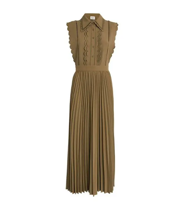 green emerald velvet dress CLAUDIE PIERLOT  Acey Acey
