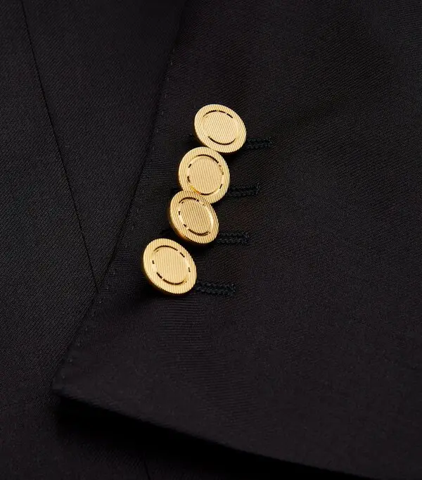 Canali Wool Single-breasted Suit Jacket
