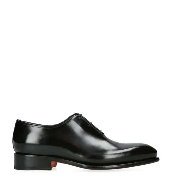 Santoni Carter Wholecut Oxford Shoes - Black