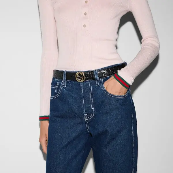 Gucci Belt With Interlocking G Buckle