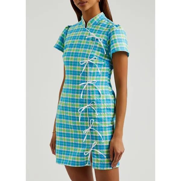 sachin and babi light blue dress Deer Embroidered Cord Pinny  Princess Highway