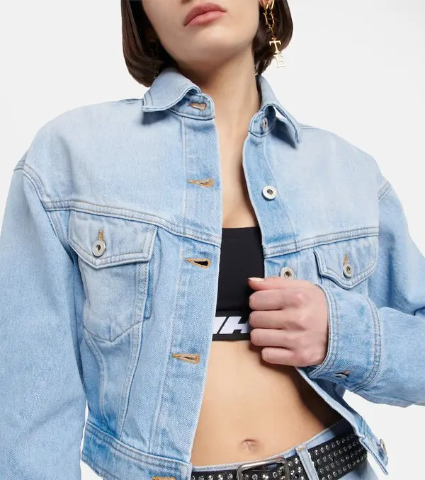 Off-White Toybox Cropped Denim Jacket